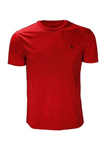 POLO RALPH LAUREN Men's Performance T-Shirt Summer 2021 (Red, XX-Large)