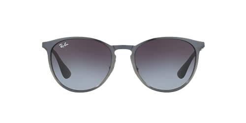 Ray-Ban RB3539 Erika Metal Sunglasses + Vision Group Accessories Bundle for unisex-adult (Metallic Grey/Light Grey Gradient Dark Grey (192/8G)