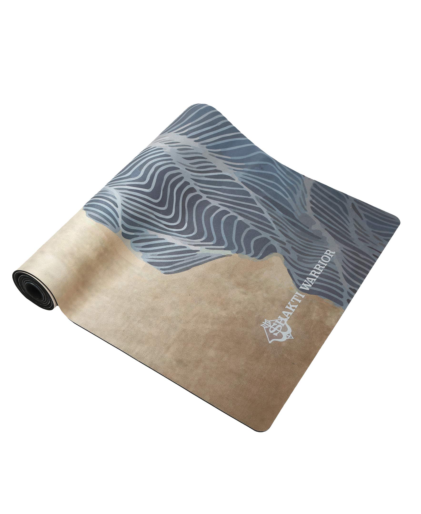 Shakti Warrior Kundalini yoga mat - Premium Printed Natural Eco-friendly Non-Slip Mat Great for Hot Yoga, Pilates, Workouts (72 inch x 24 inch x 3mm thick)