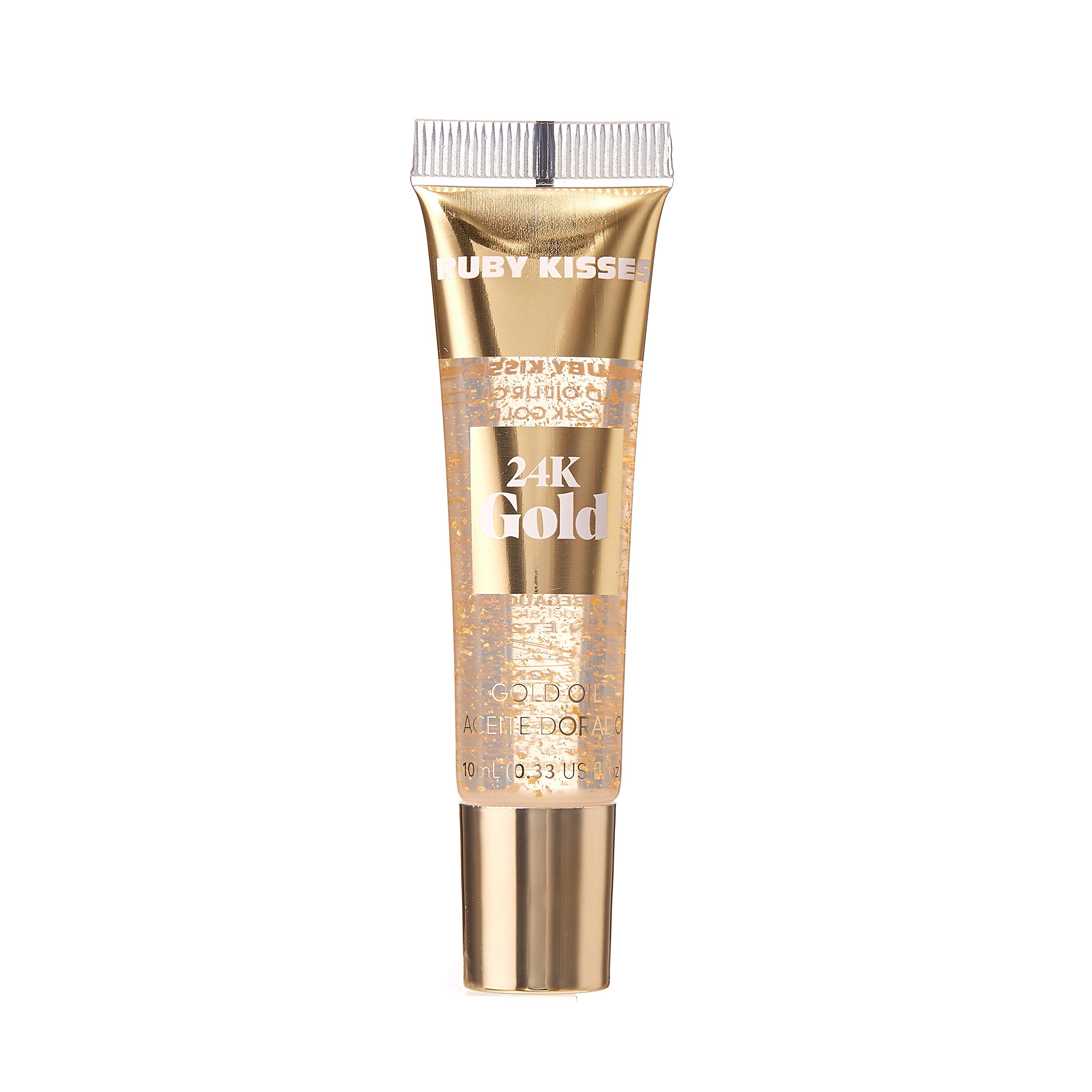 Ruby Kisses 24K Gold Oil Lip Gloss (3 Count, Gold)