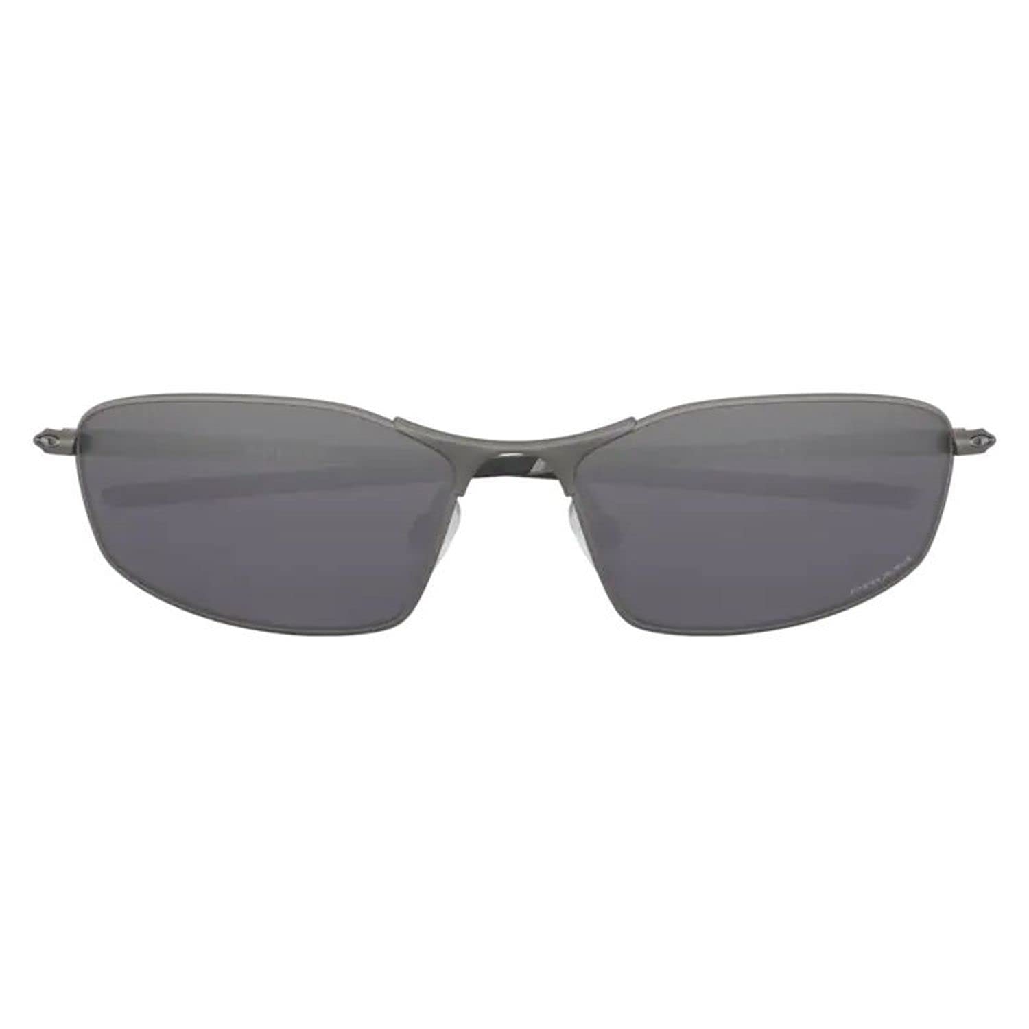 Oakley Men's OO4141 Whisker Oval Sunglasses, Matte Gunmetal/Prizm Ruby, 60 mm