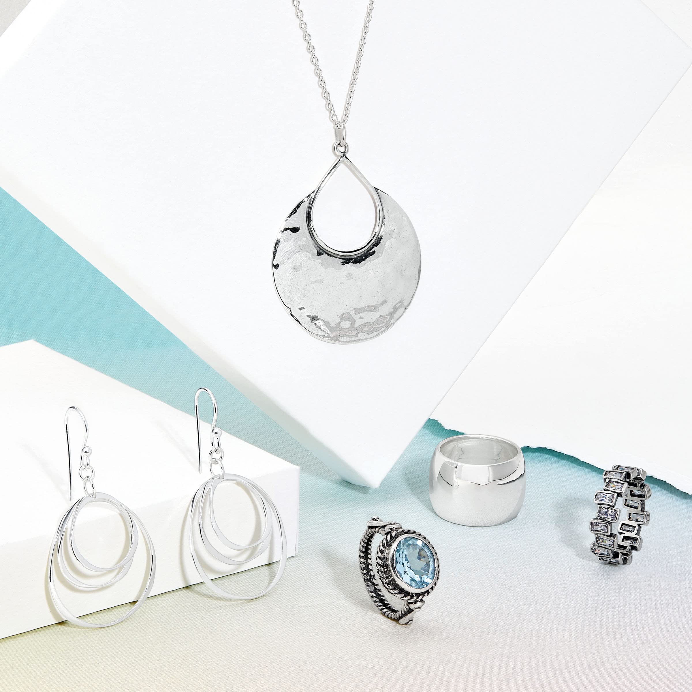 Silpada 'Orbital Circle' Drop Earrings in Sterling Silver