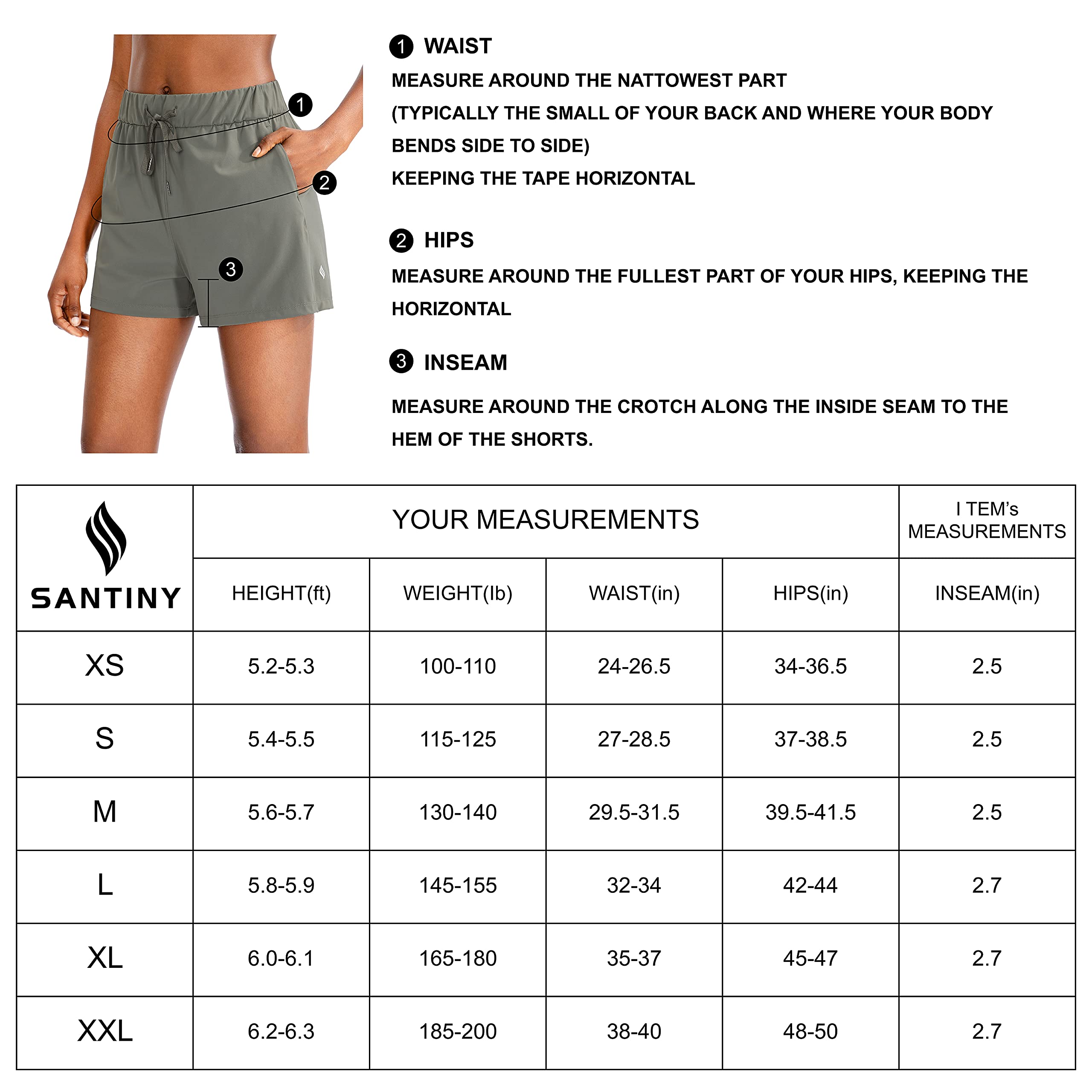 SANTINY Women's Lounge Shorts 2.5'' Comfy Workout Hiking Athletic Running Casual Shorts for Women with Pockets (01-Black_M)