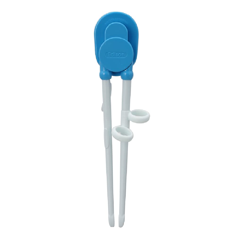Tayo Training Chopsticks for Right Handed β Beginner for Kids, Edison Educational kitchen Suppliers for Toddlers, Durable Lightweight Portable BPA Free & ABS Plastic (Tayo (Blue))