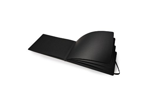 Moleskine Art Black Page Album, Hard Cover, A4 (8.25" x 11.75") Plain/Blank, Black, 32 Pages