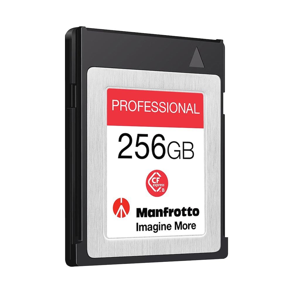Manfrotto 256GB Professional Memory Card, PCIe 3.0, CFexpress Type B, for pro DSLRs and Advanced CSC Cameras