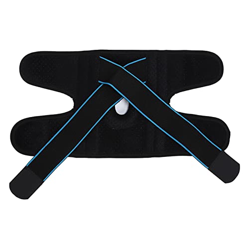 VINGVO Knee Support, Polyester Hook and Loop Knee Support for Exercise Protection (Blue)