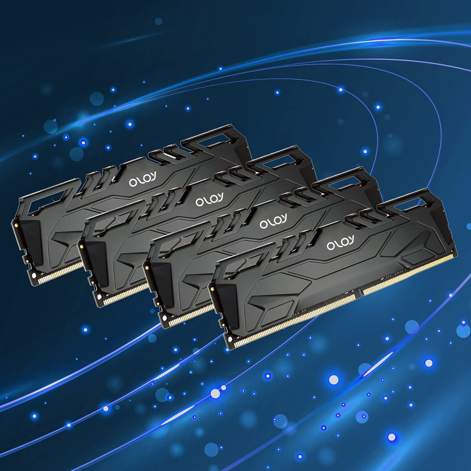 OLOy DDR4 RAM 128GB (4x32GB) 3000 MHz CL16 1.35V 288-Pin Desktop Gaming UDIMM (MD4U323016DJQA)