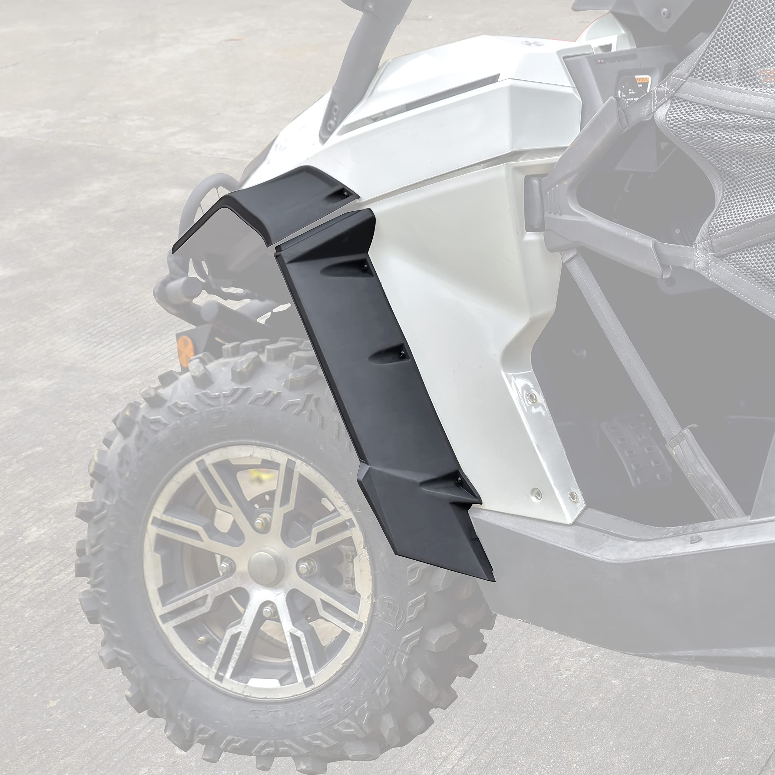 SAUTVS Extended Fender Flares Mud Flaps Wider XXL Mud Guards Extension for Can-Am Commander & Commander Max 800 1000 2011-2020 Accessories (8PCS, Replace 715002451, 715001013)
