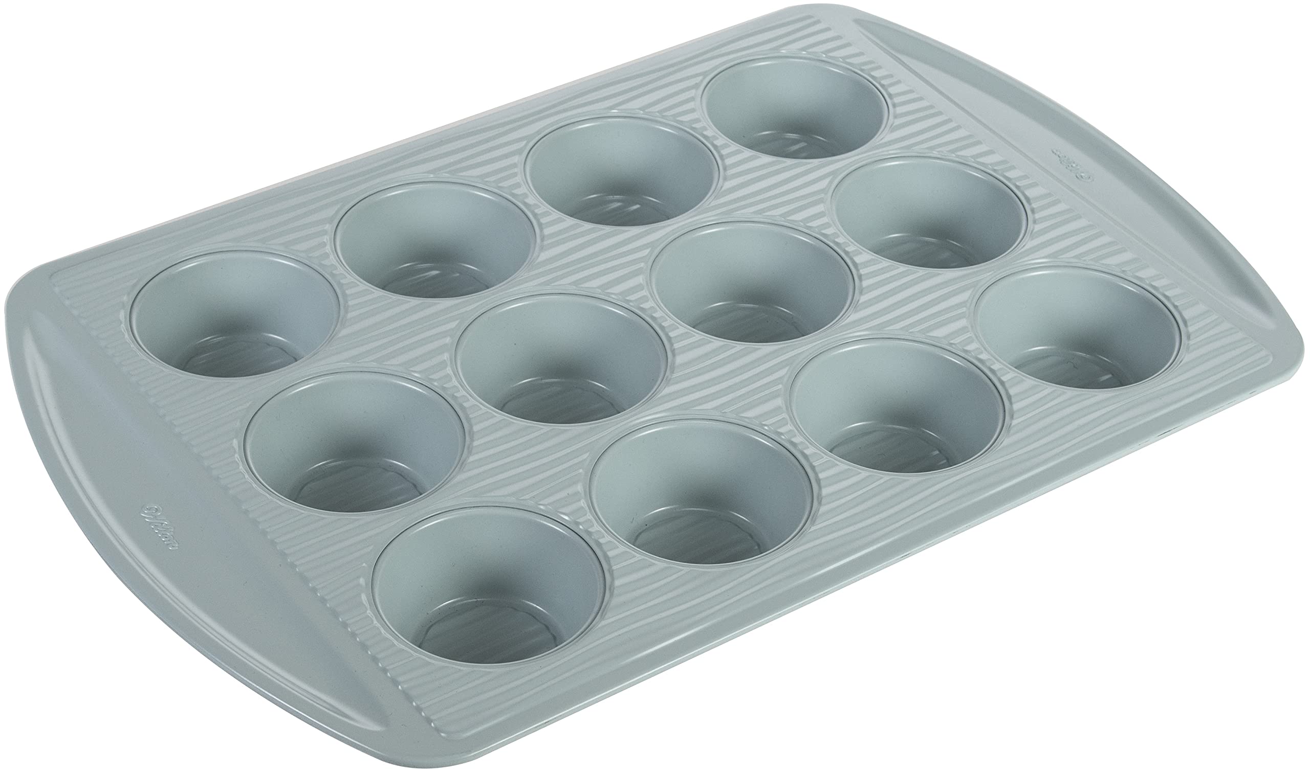 Wilton Texturra Performance Non-Stick Muffin Pan-Blue 12 Cavity