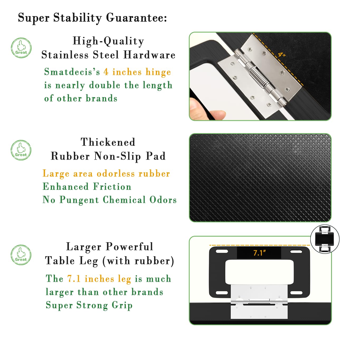 Multi-Function Arm Clip Table Tray for Couch, Sofa with Armrest Suitable for Home Drinks/Fast Food/Fruit Etc, Large Size Brown(360° Rotation - Left and Right Position Compatible)