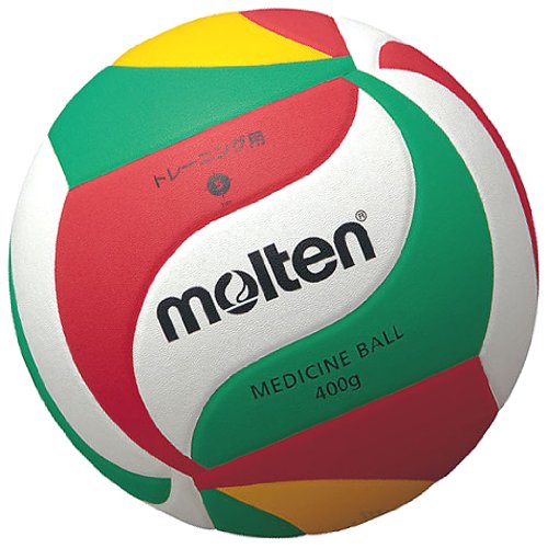 Molten Unisex Adult Training Volleyball Ball Gr. 5 Ball - White/Green/red/Yellow, 5
