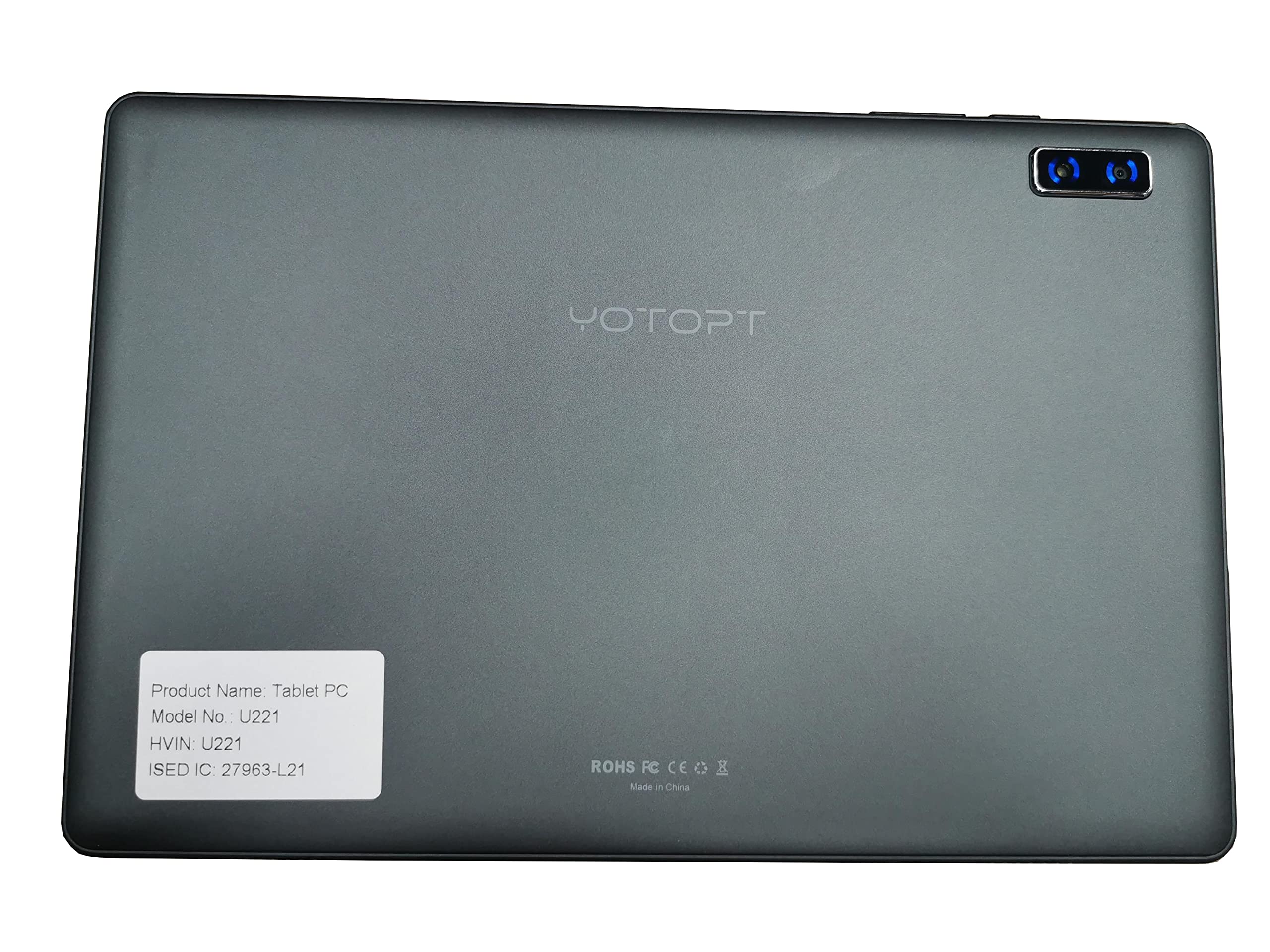 YOTOPT 10 Inch Android 11 Tablet, Octa-Core, 4GB RAM, 64GB ROM, Tablet with Keyboard Case, 8MP Dual Camera, WiFi, Bluetooth, Google GMS, USB-C, OTG, 2 in 1 Android Tablet PC