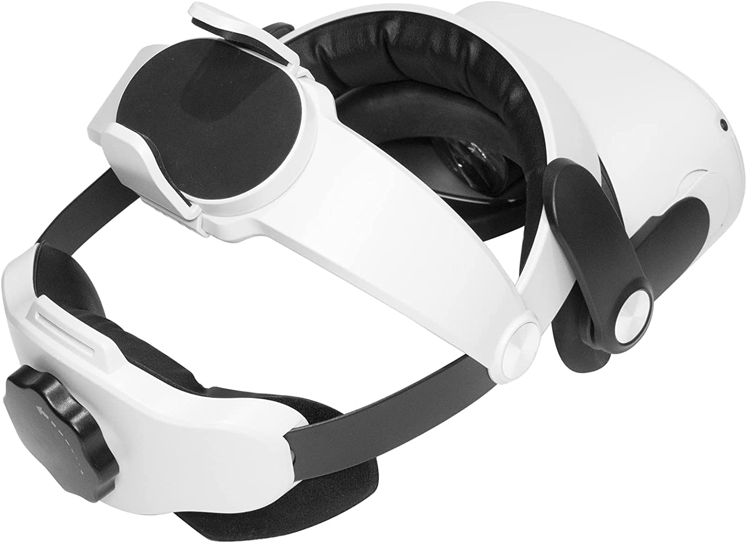 Tanedar Head Strap for Oculus/Meta Quest 2 Accessories, Elite Strap with Battery Holder, Unique Helmet Design with 3 Soft Cushion, All-Day Comfort in VR, Adjustable Head Strap for Children/Adults