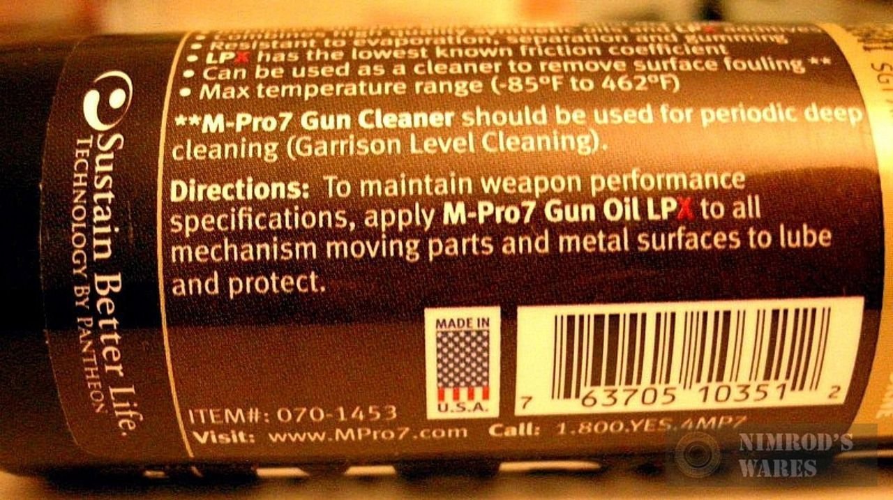 Nimrod's Wares M-Pro 7 Gun Cleaner 4oz + Gun Oil w/LPX 4oz Microfiber Cloth