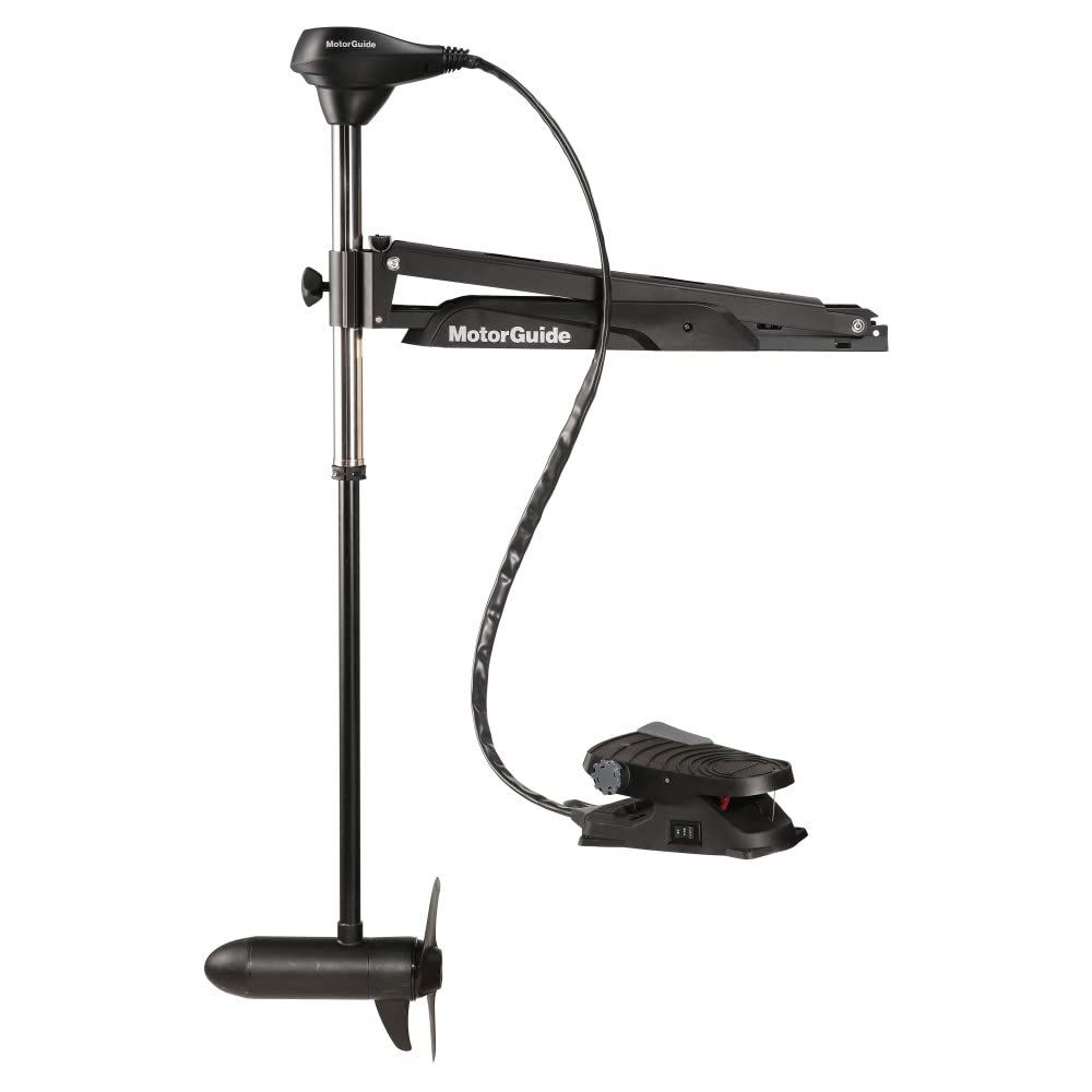 MotorGuide 940200060 X3 Freshwater Bow Mount Trolling Motor — Cable Steer, Foot-Control — 45-Inch Shaft, 45-Pound Peak Thrust & MGA015PB6 Mounting Isolator Kit — Absorb Shocks — Set of 4