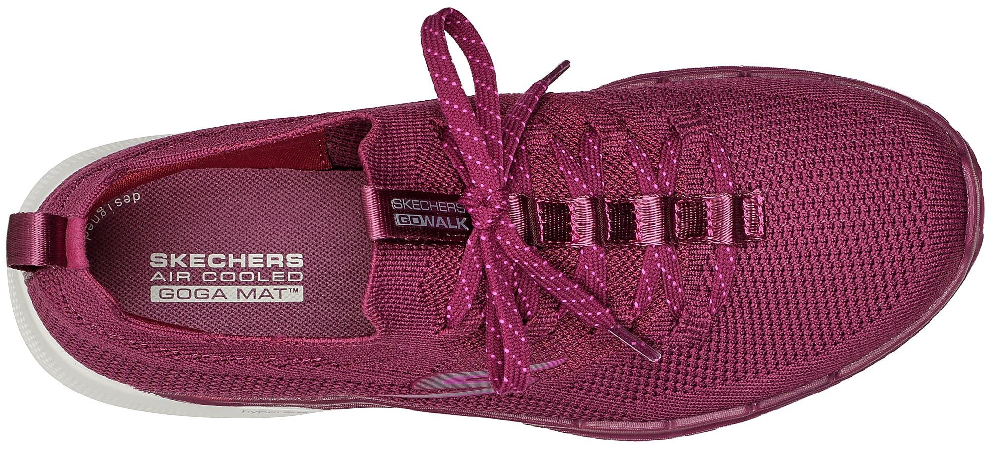 Skechers Womens GO Walk 6 Radiant Summer Athletic Shoes 6 Raspberry