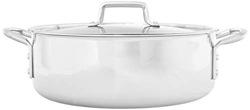WINCO Tri-Ply Brazier, 12-quart, Silver