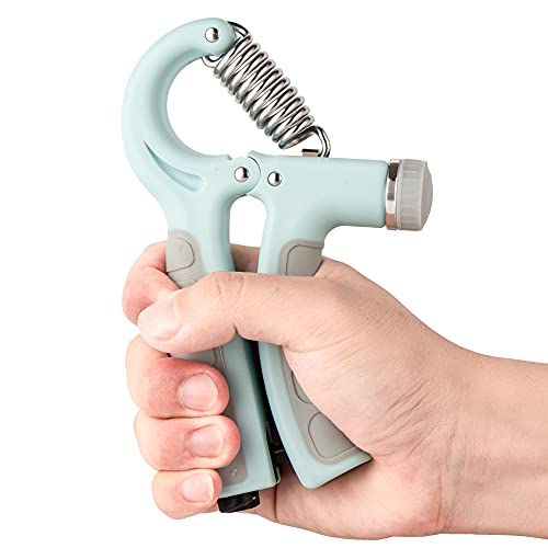 steelway Hand Grip Exerciser Strengthener 2 Pack,Grip Trainer, Forearm Grip Strength with Counter, Adjustable Resistance from 11-132 LB, Forearm Workout Equipment(Blue)