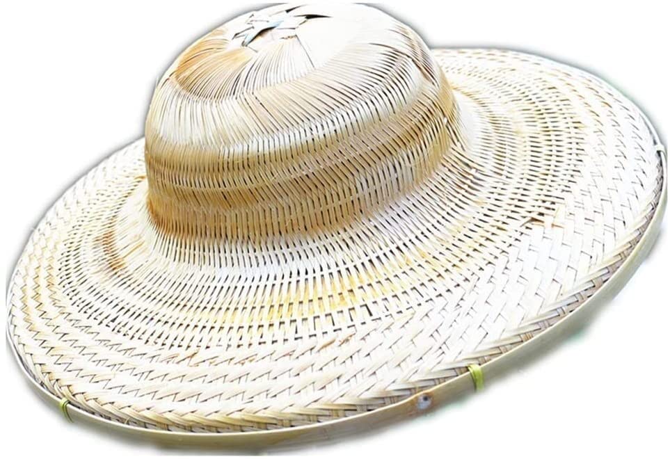 SPWGEDBS Handmade Hat Hat Men's Pointed Straw Hat Women's Rainproof and Sun Protection (Color : A, Size : 40cm) (Color : A, Size : 40cm)
