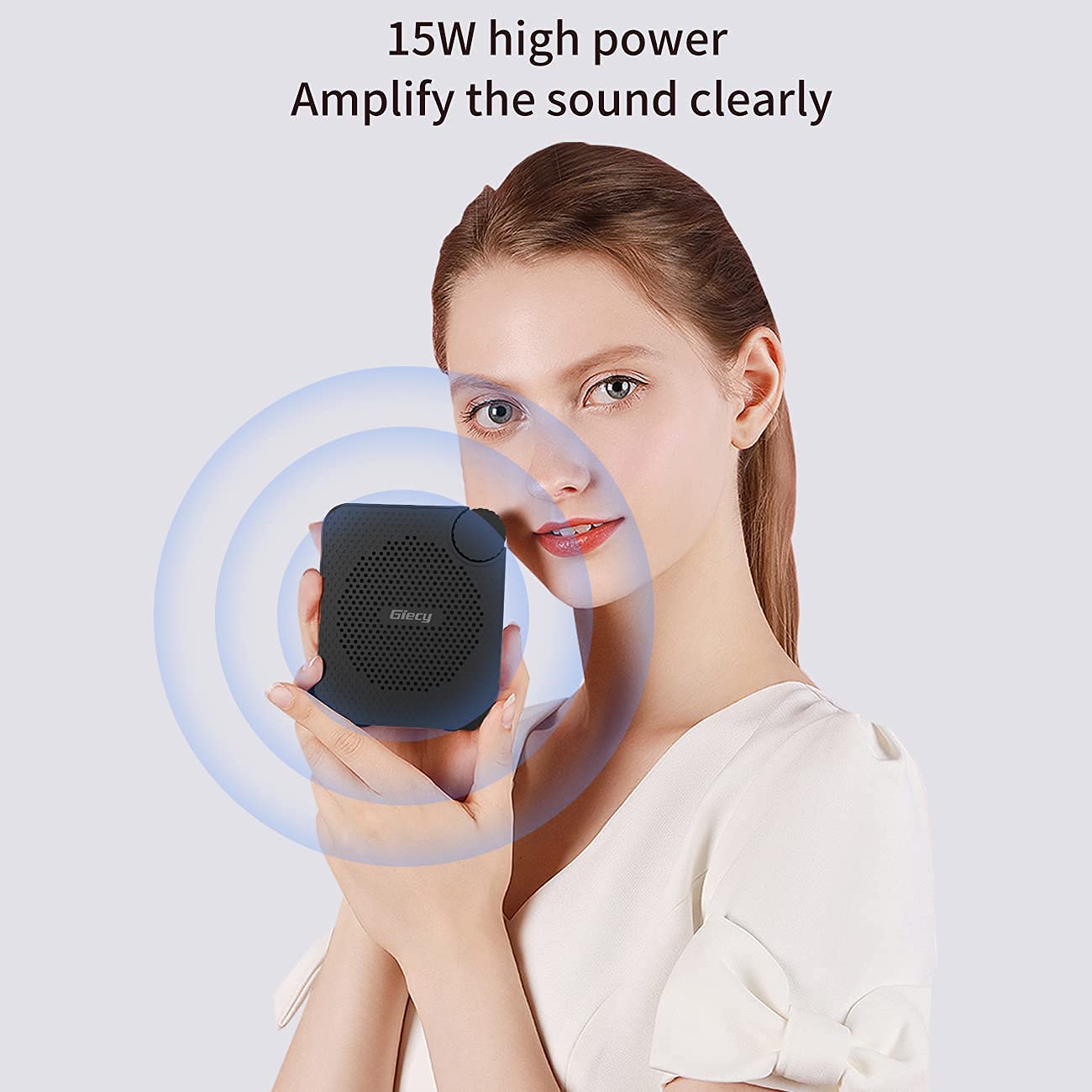 Portable Voice Amplifier for Teachers,Giecy Wireless Voice Amplifier Portable Voice Amplifiers Personal 1800mAh Rechargeable for Classroom Meetings