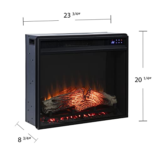 SEI Furniture 23β Touch Screen Electric Firebox w/Remote Control, Black