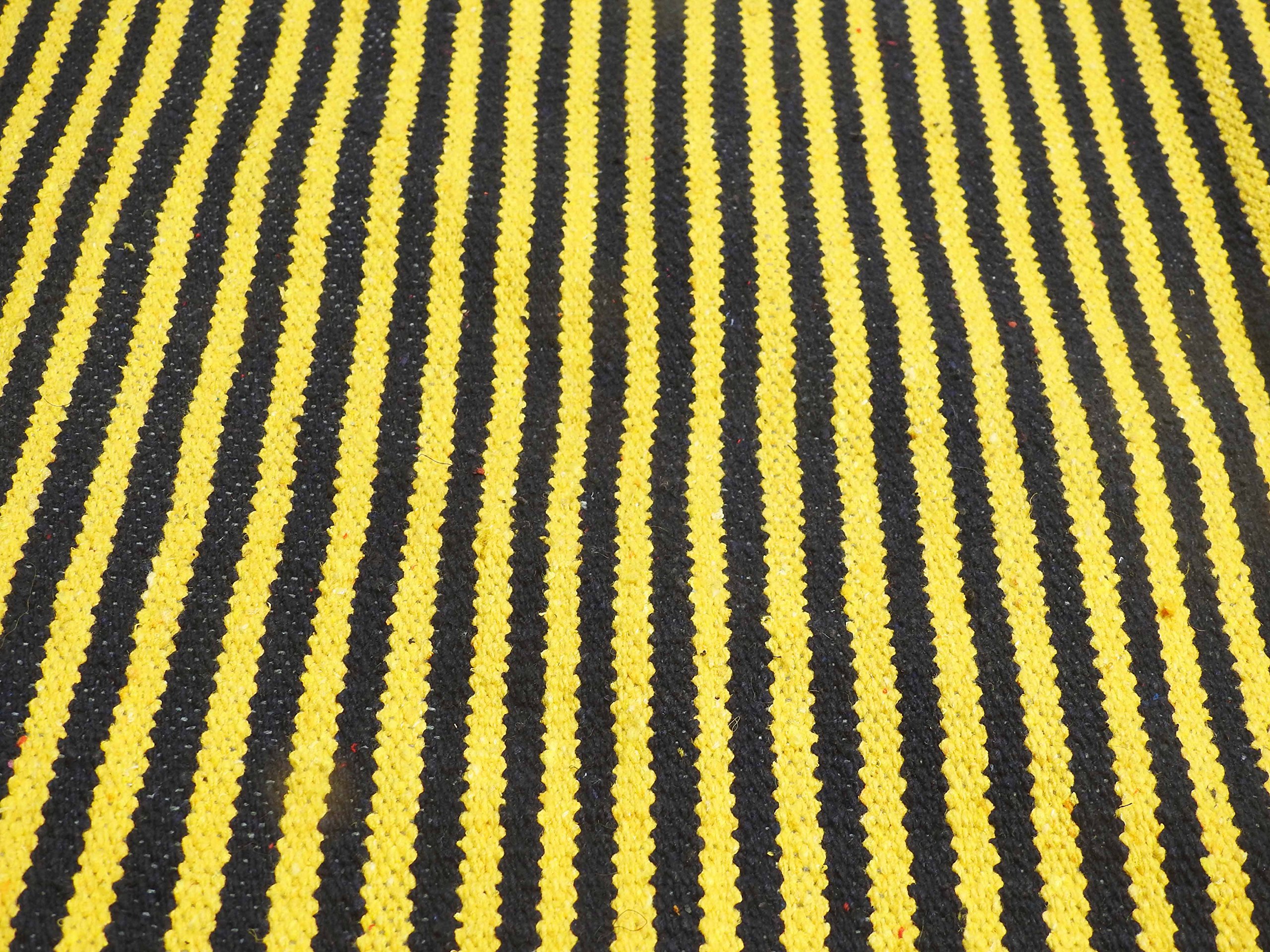 Wonder Care Organic Yoga Mat for Workout & Hand Woven Yoga Mat Thick Eco Friendly Foldable Camping Accessories| Meditation Mat | Travel Yoga Mat (Yellow)