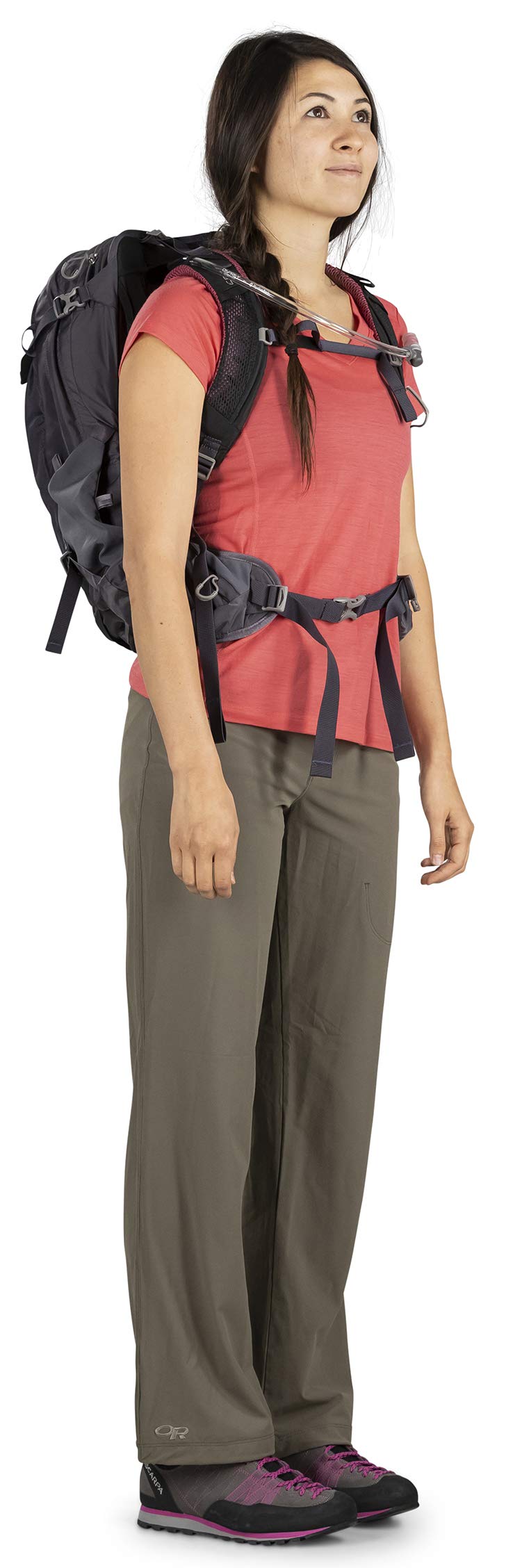 Osprey Mira 22L Women's Hiking Backpack with Hydraulics Reservoir, Celestial Charcoal