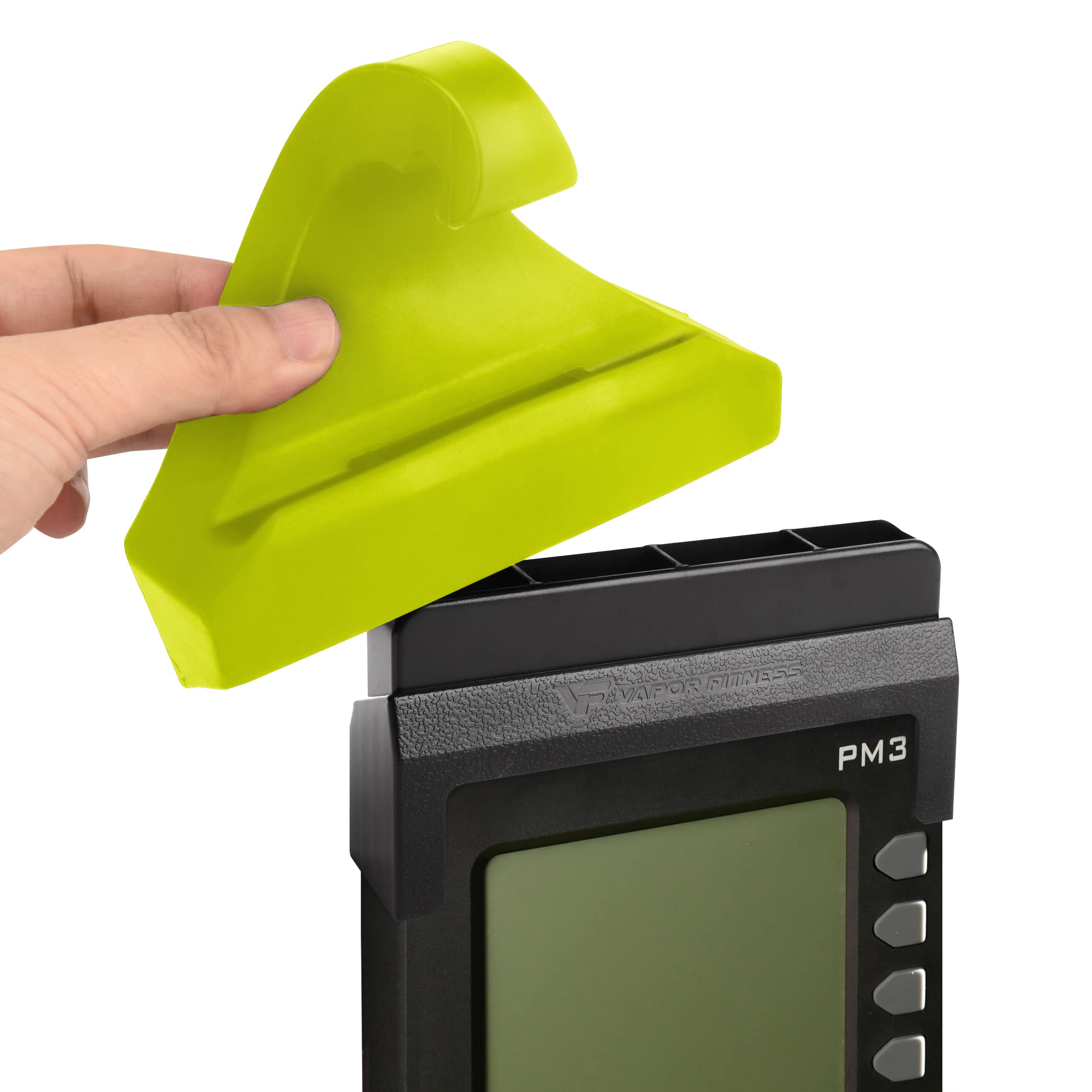 Smartphone Cradle Designed for Concept 2 Rowing Machine PM3 Monitor, PM4 Monitor, Silicone Phone Holder with Adapter Compatible with Concept2 Pm3 and Pm4 Monitors⦠(Yellow)