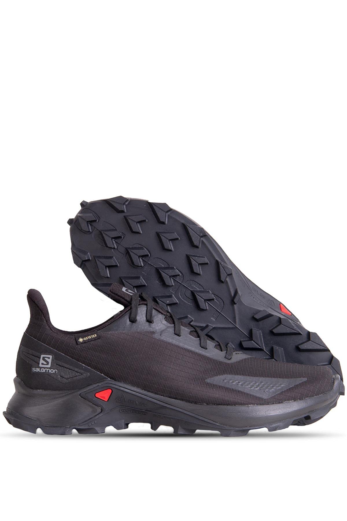 Salomon ALPHACROSS Blast Gore-TEX Trail Running Shoes for Men Sneaker, Black/Black/Black, 11.5
