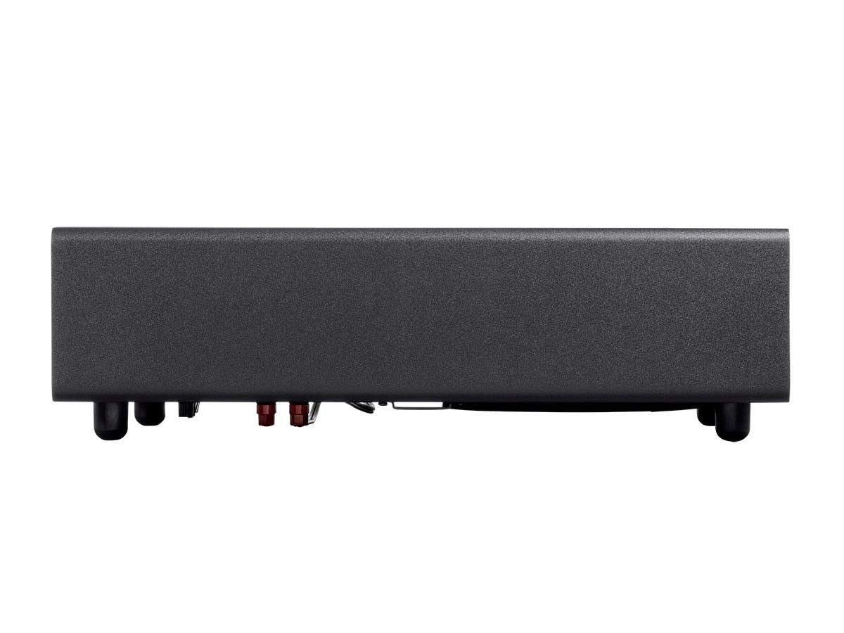 Monoprice SSW-8 Slim Powered Subwoofer - 8 Inch Woofer, 100 Watt, Low Profile, Powerful Amp, Low Pass, RCA and Speaker Level Terminal Inputs, Black