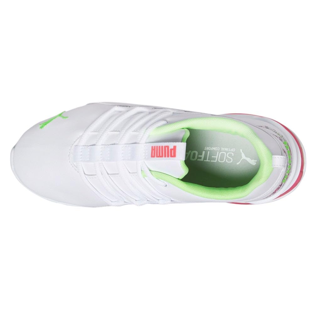 PUMA Womens Riaze Prowl Safari Wide Running Sneakers Shoes - White - Size 9 W