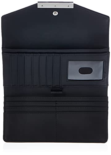Nine West Verna Check Polyvinyl Chloride Wallet Black One Size