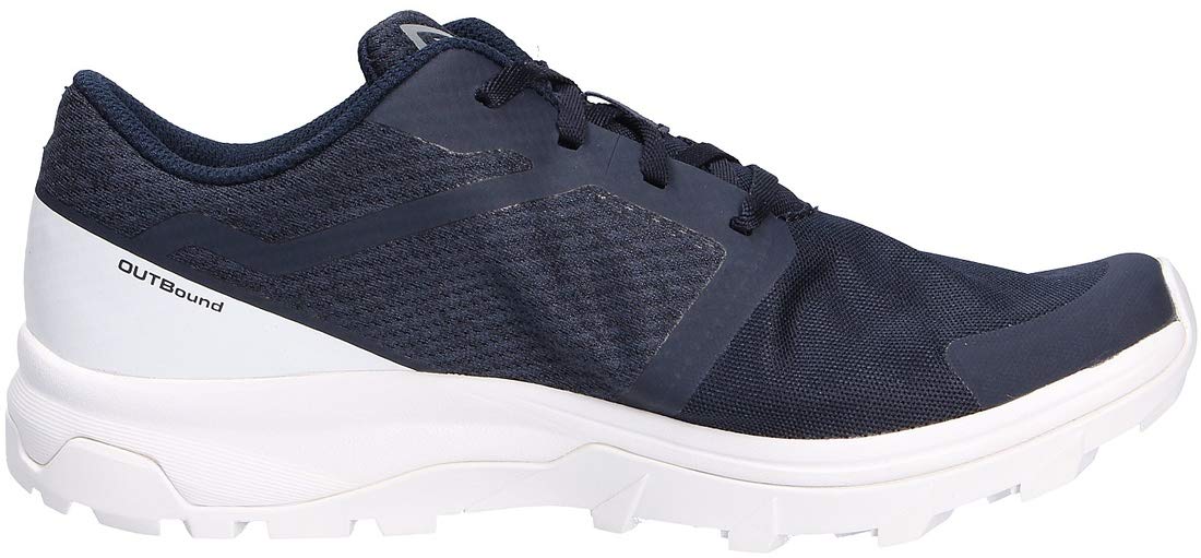Salomon Men's Outbound Hiking Shoes, Navy Blazer/White/White, 7.5