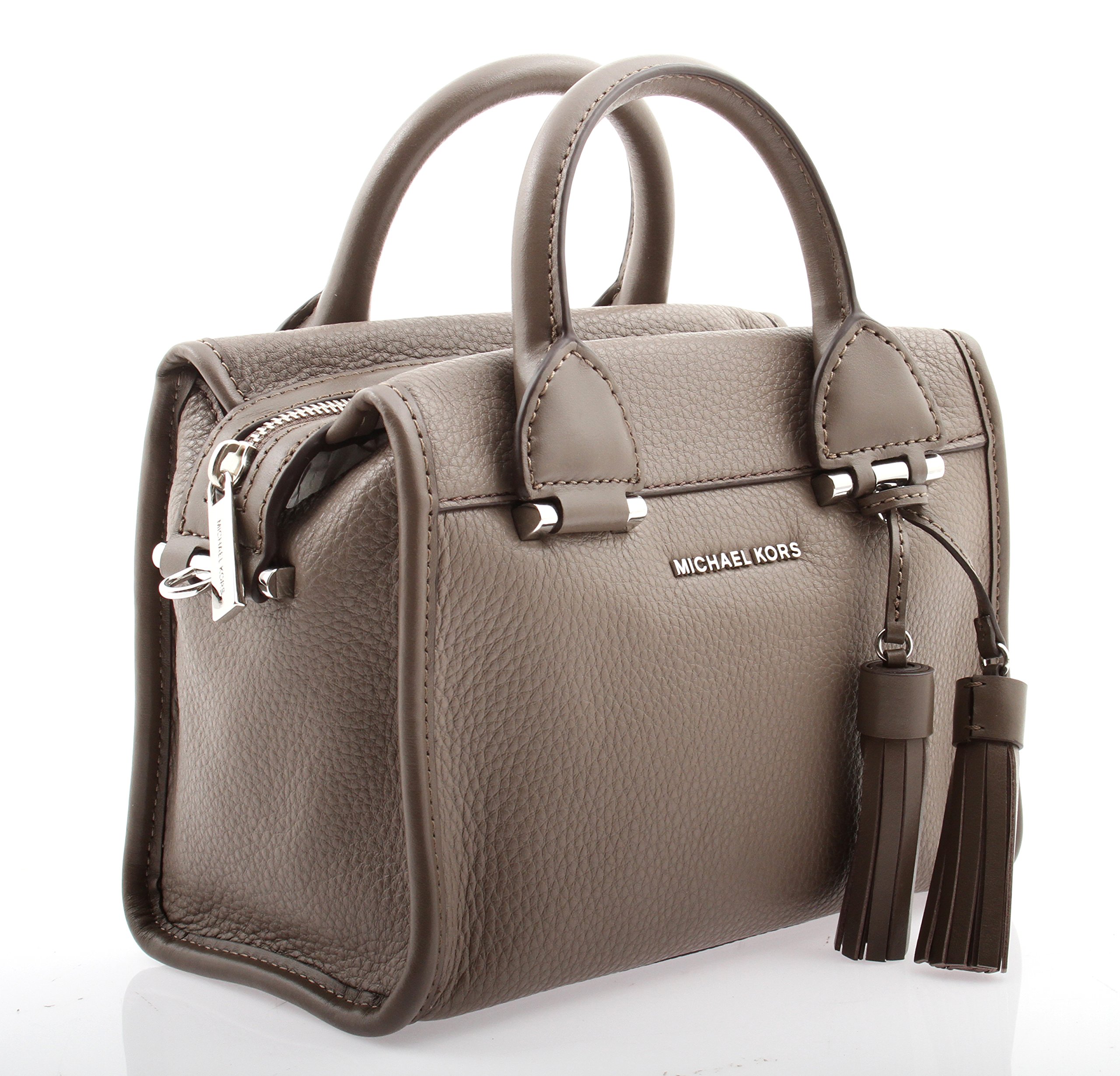 Michael Kors Geneva Large Leather Satchel, 30F6STXS1L (Cinder)