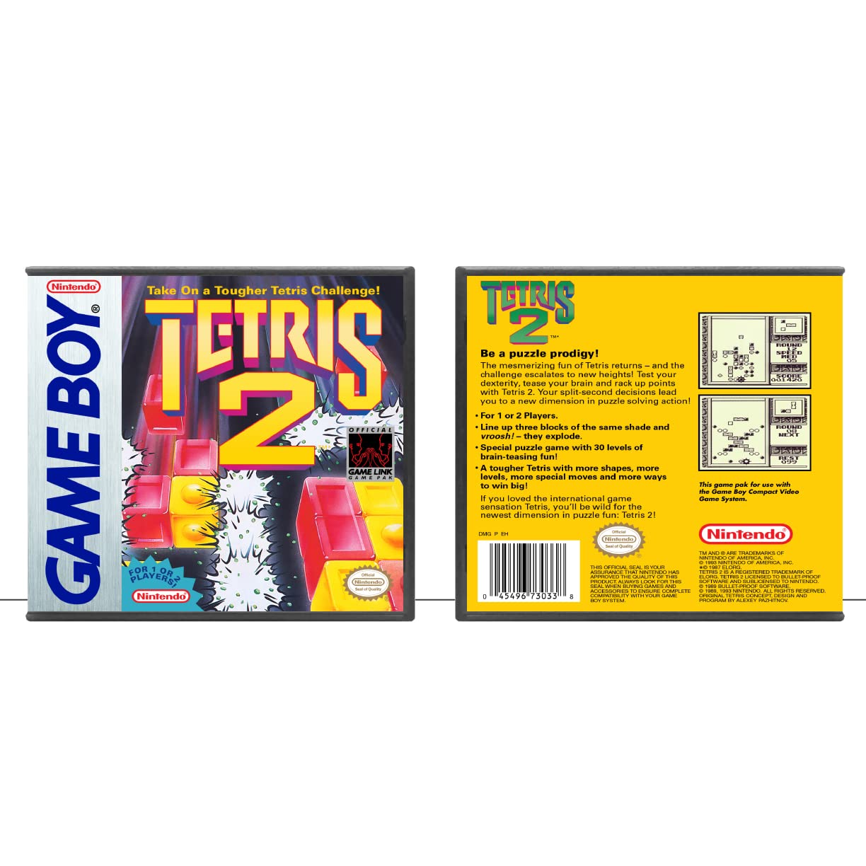 Tetris 2 | (GB) Game Boy - Game Case Only - No Game