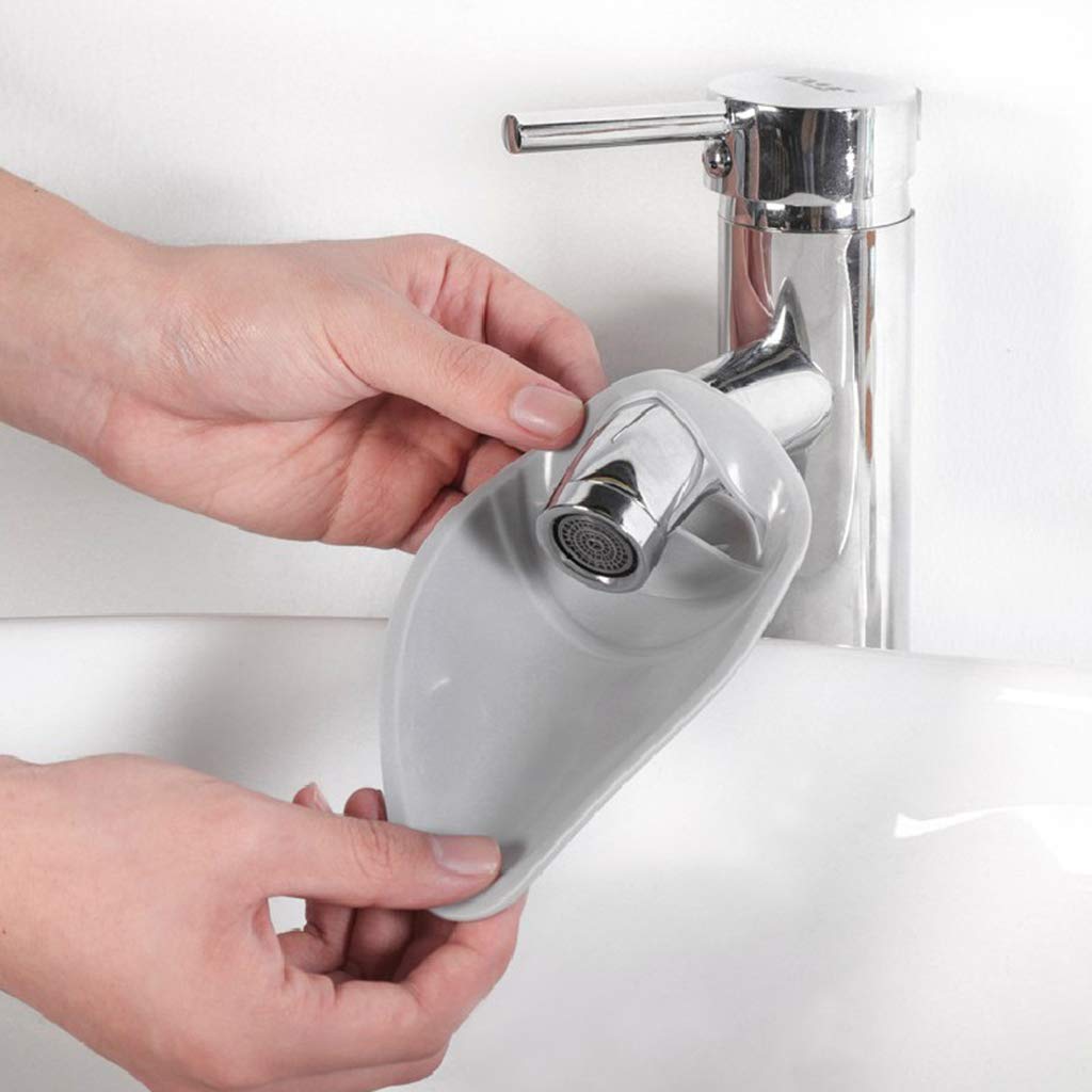 Potelin Premium Quality Practical Bathroom Water Tap Faucet Extender for Children Kid Baby Washing Hands