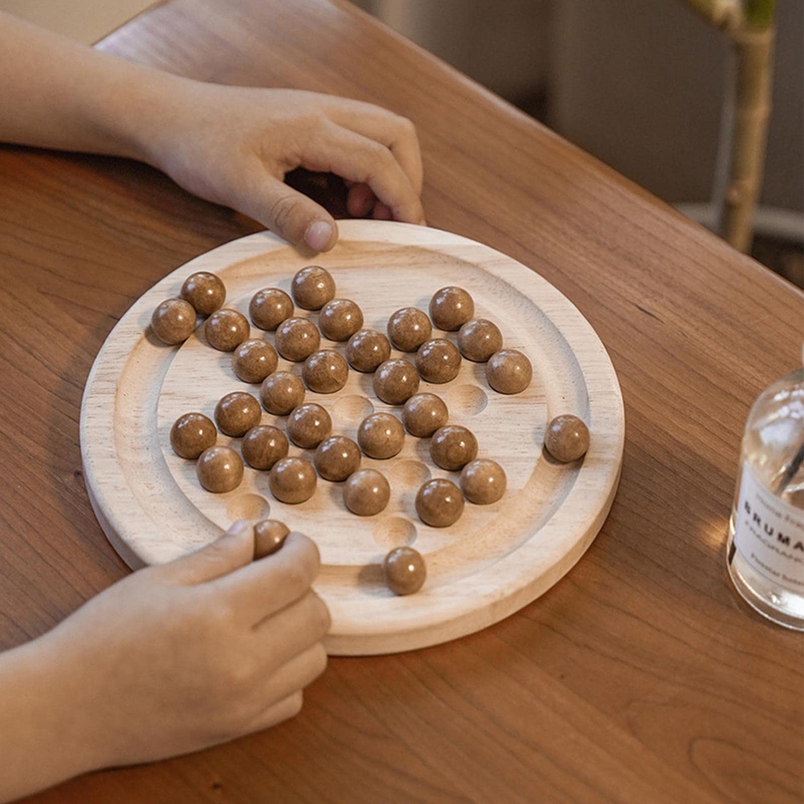 Xuyuan Wooden Chess Game - Single Chess Table Game,Easy to Play Classic Tabletop Games for Kids and Adults in Classroom, Home or Bar