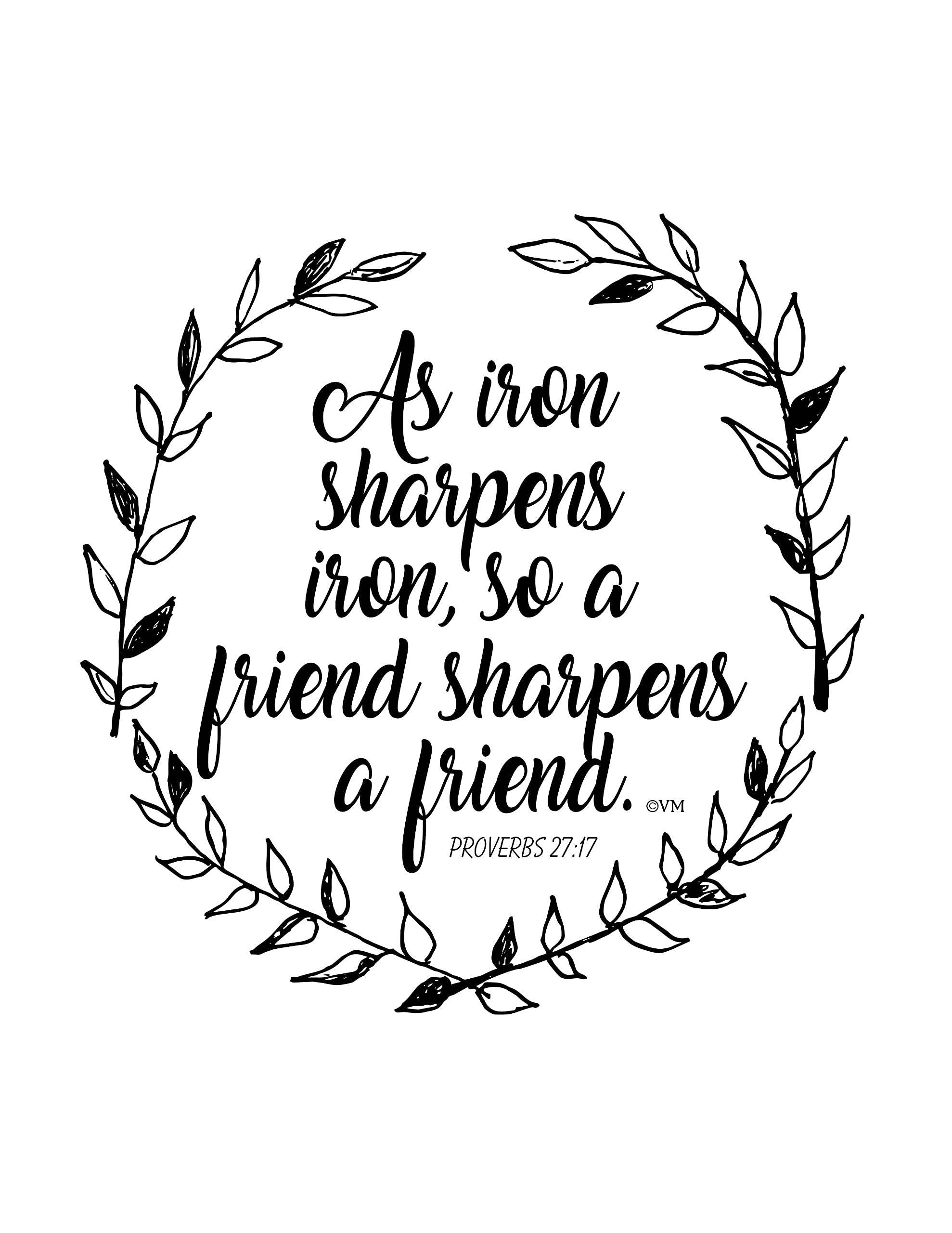 Tea Towel Best Friend | Iron Sharpens Iron | Dish Kitchen Towel | Bible Verse Christian Gift