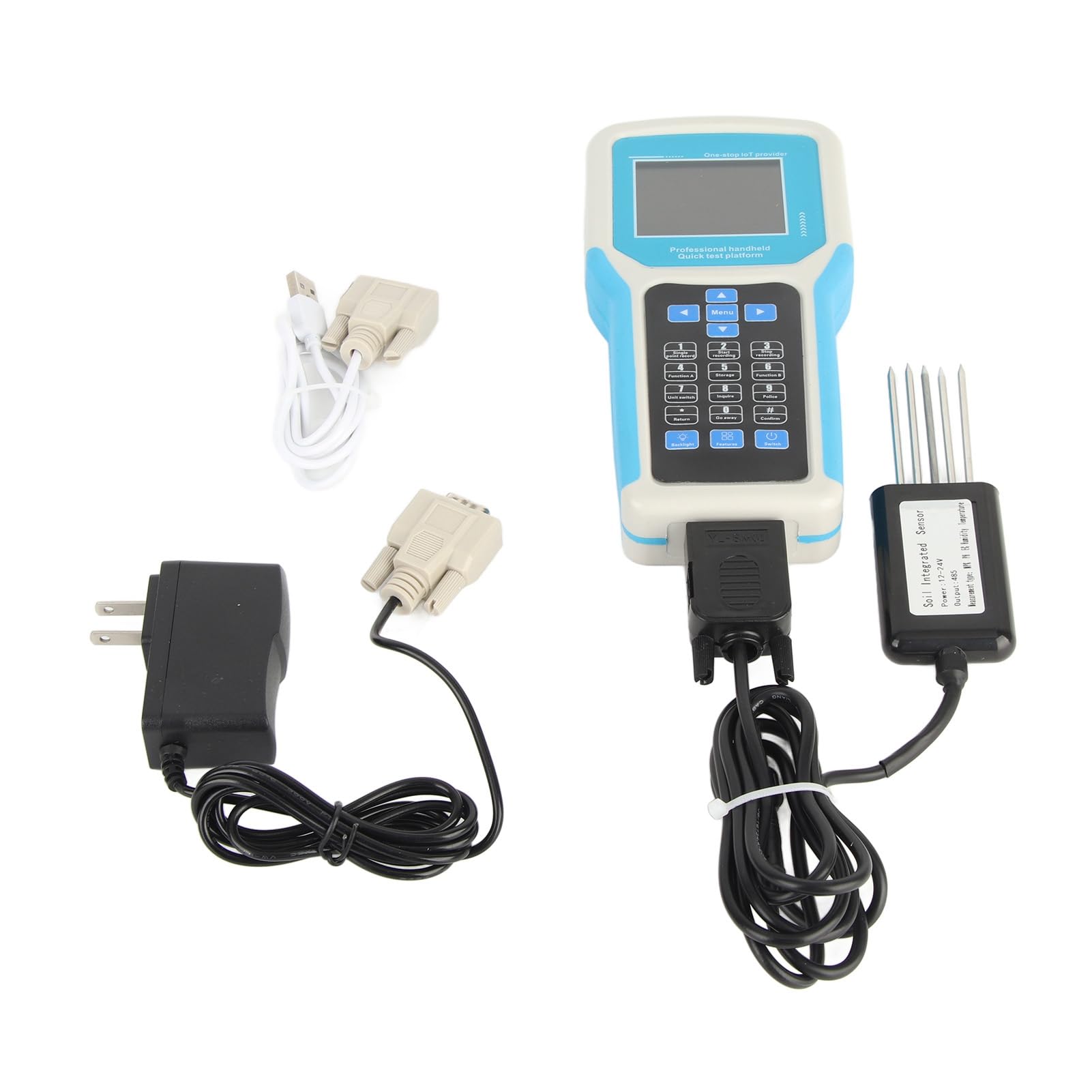 Zerodis Intelligent Handheld Soil Temperature and Humidity Conductivity PhNitrogen, and Potassium Rapid Measurement, Nitrogen Potassium Tester Us 100240V