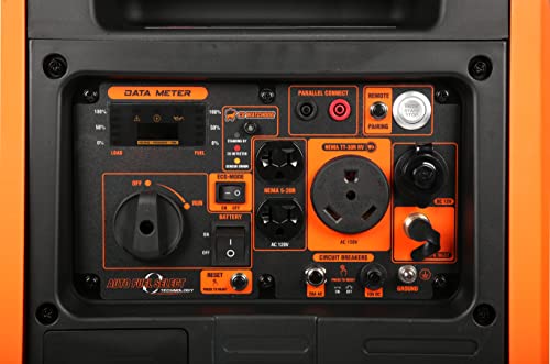 WEN DF452iX Super Quiet 4500-Watt Remote Electric Start Dual Fuel RV-Ready Portable Inverter Generator with Fuel Shut-Off and CO Watchdog