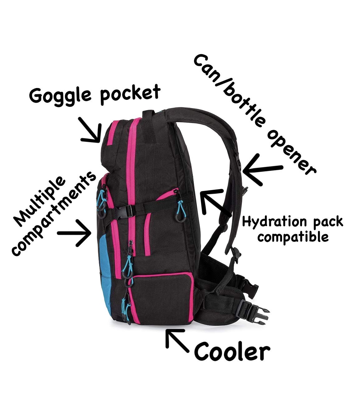 Powderhound Products Backpack Cooler- Premium Heavy Duty Cooler Backpack for Outdoors Snowboard Ski Hiking Adventure Travel Camping