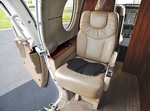 Skwoosh Travel Seat Pad Cushion - Gel, mesh Fabric, Foldable, Handles, Waterproof, Lightweight - for Travel, Pilots and Office - Command Pilot