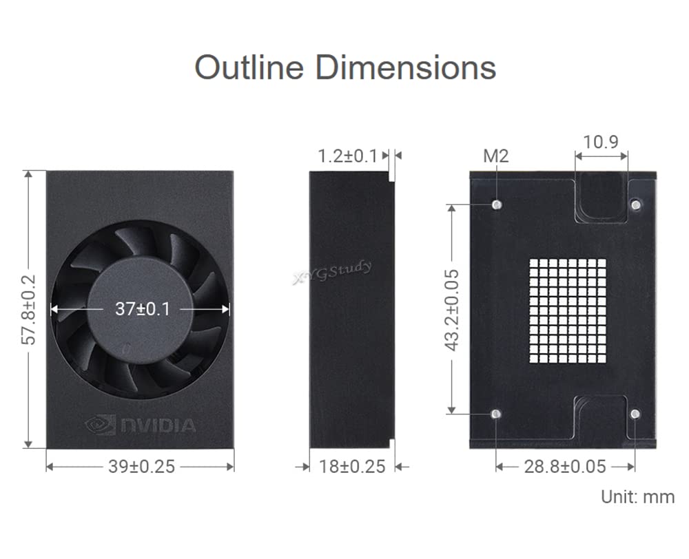 XYGStudy Official Cooling Fan for Jetson Xavier NX Module (NX-Fan-PWM)