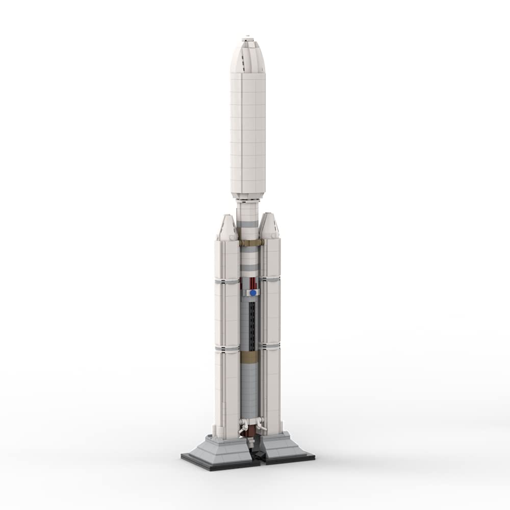 Tittan IV-B Rocket Building Block Set,Outer Space Launch Vehicle Transport Model Rocket, 1/110 Heavy-Lift Carrier Rocket STEM Toy Building Kit, Birthday for Kids Adults (939 Pieces)