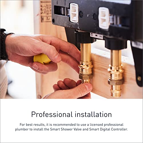 Moen Terra Beige Smart Shower 4-Outlet Digital Shower System Controller for Thermostatic Shower Valve, TS3304TB
