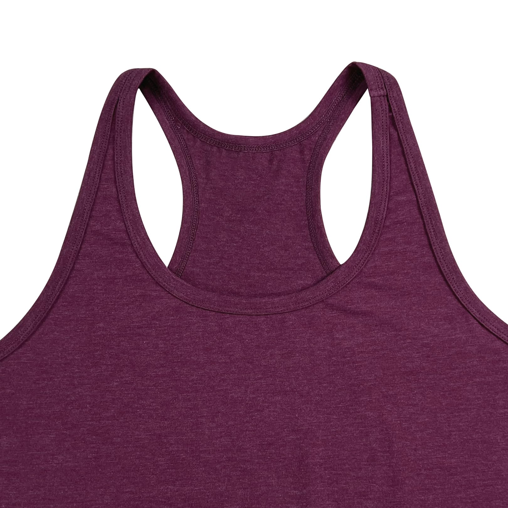 LOOKFACE Women Racerback Graphic Tank Tops Cute Cami Shirt Wine Red Medium