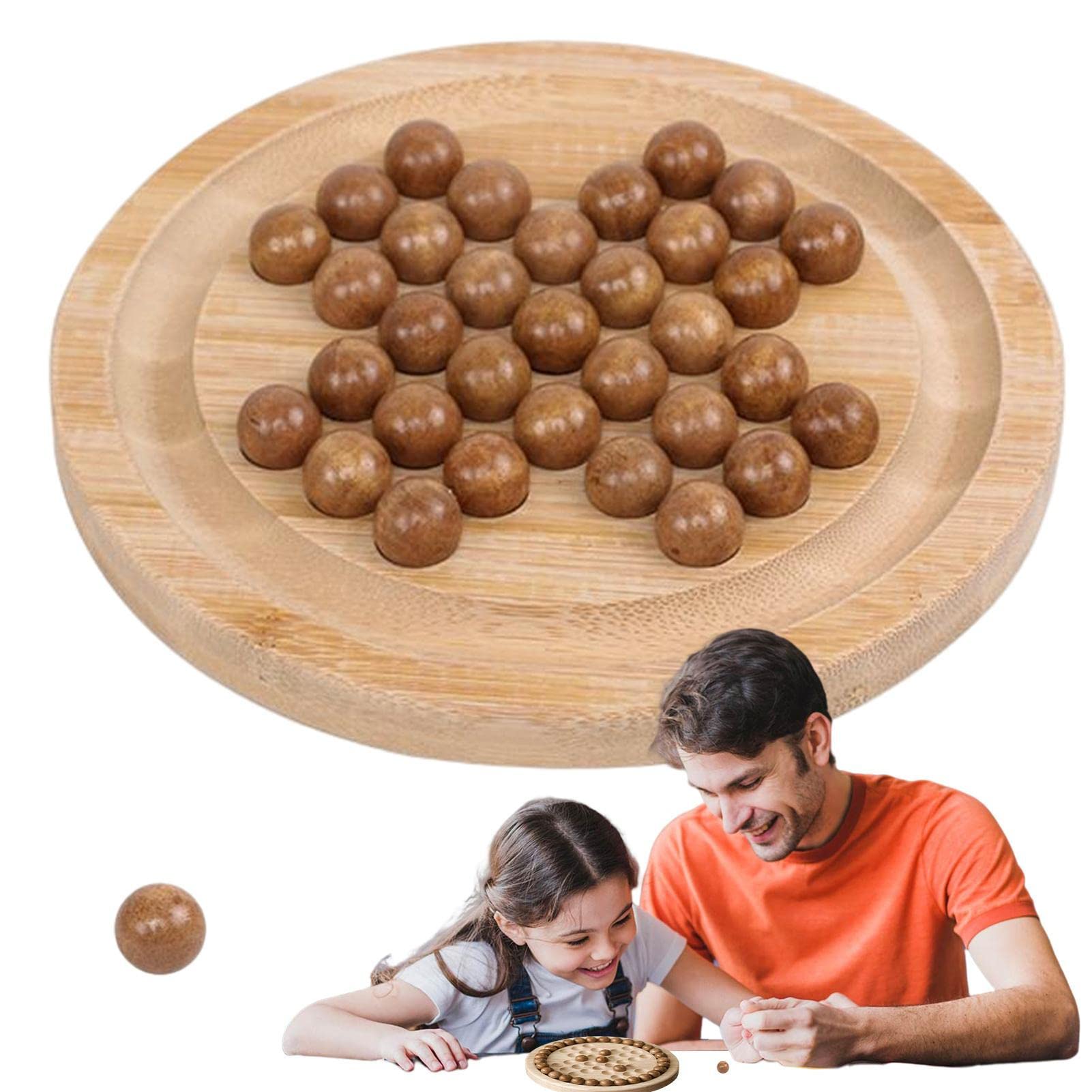 Xuyuan Wooden Chess Game - Single Chess Table Game,Easy to Play Classic Tabletop Games for Kids and Adults in Classroom, Home or Bar