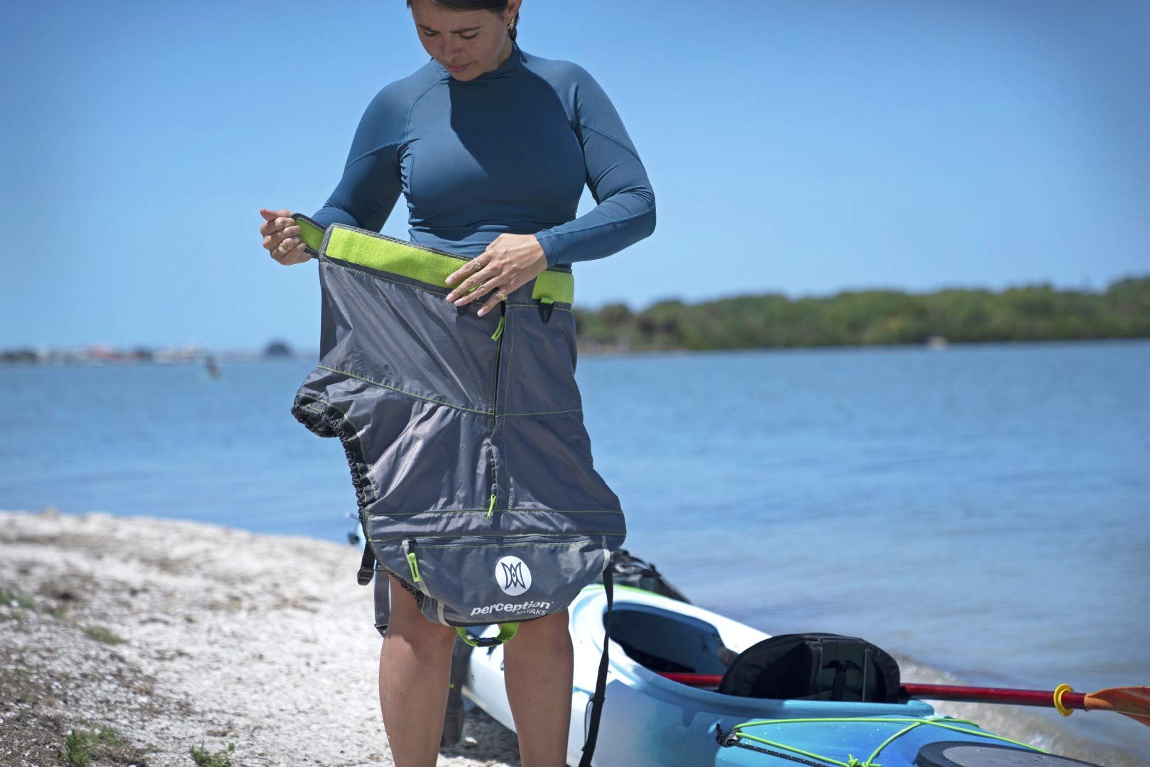 Perception Kayaks Truefit Spray Skirt | Kayak Spray Skirt For Sit Inside Kayaks | Size P7 thru P12