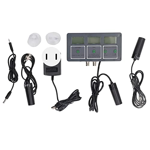 Water Quality Monitor, 24 Hour Monitoring Rechargeable Multi Parameter Water Quality Tester S.G PH EC Salt ORP TDS CF Temp for Laboratory Hydroponics(#2)